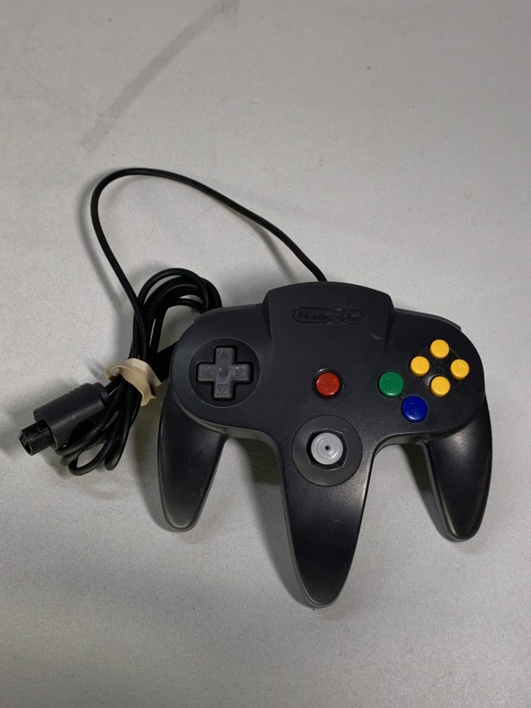 Nintendo 64 Black Grey Controller NUS-005 Official N64 OEM *TESTED ...
