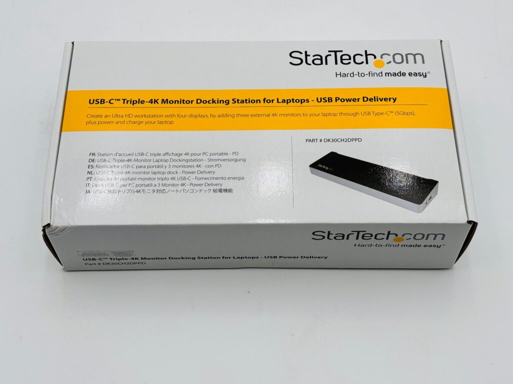 StarTech USB-C Triple 4K Monitor Docking Station for Laptops -USB Power ...