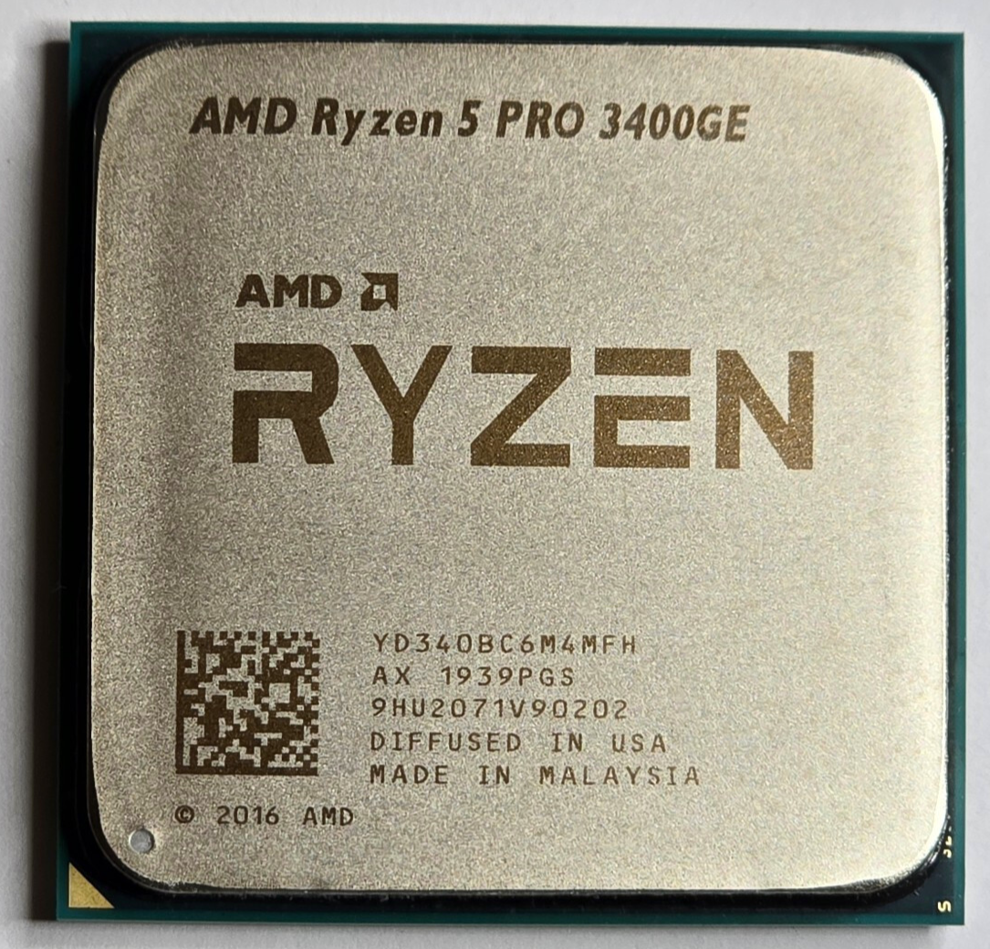 AMD Ryzen 5 PRO 3400GE 4-Core 8-Thread CPU – 3.3GHz / 4.0GHz Boost ...