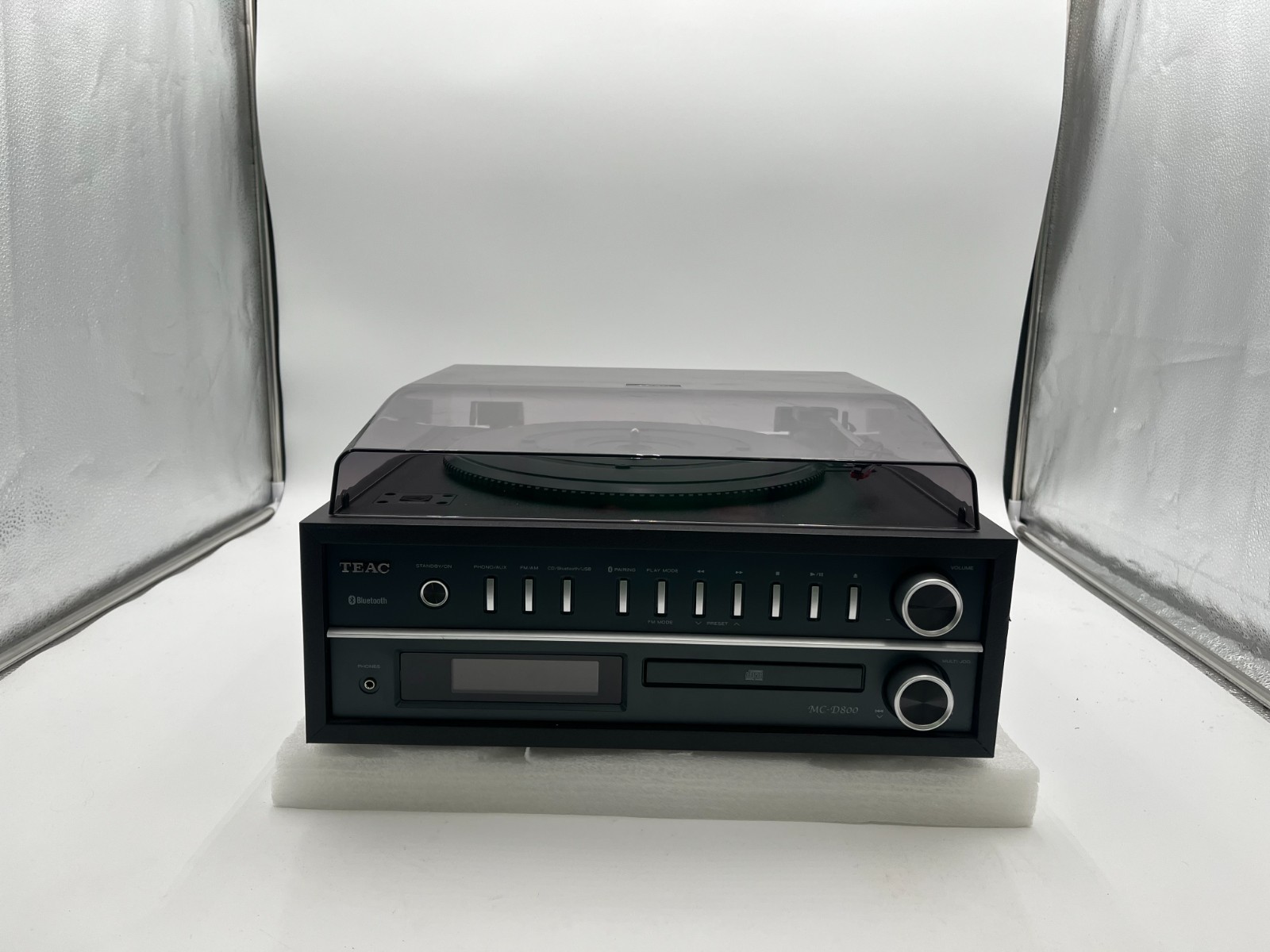 TEAC MC-D800 Turntable/CD/Bluetooth Stereo Receiver - Compact Hi-Fi ...