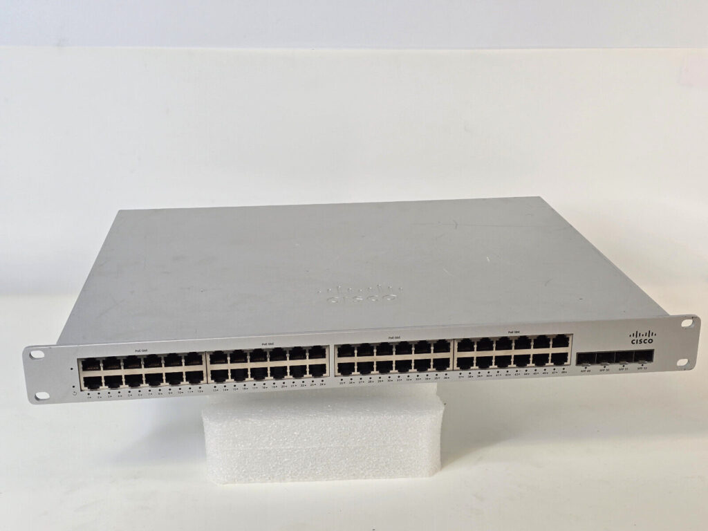Cisco Meraki MS210-48FP GigaBit Cloud Managed 48-Port PoE Switch ...