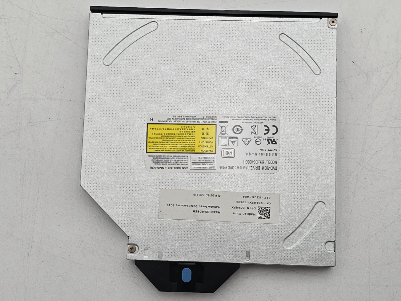 Dell DS-8DBSH DVD-ROM Drive 0C4MPX / C4MPX – Black Bezel – Slimline ...