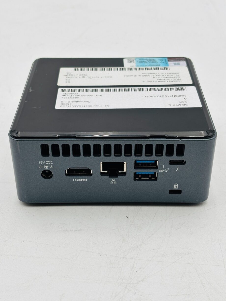 Intel NUC10i7FNH Mini PC – Core i7 | 16GB RAM | 512GB SSD | Windows 11 ...