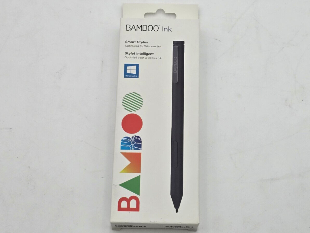 Wacom CS321AK Bamboo Ink Plus Smart Stylus Pen for Windows Ink ...