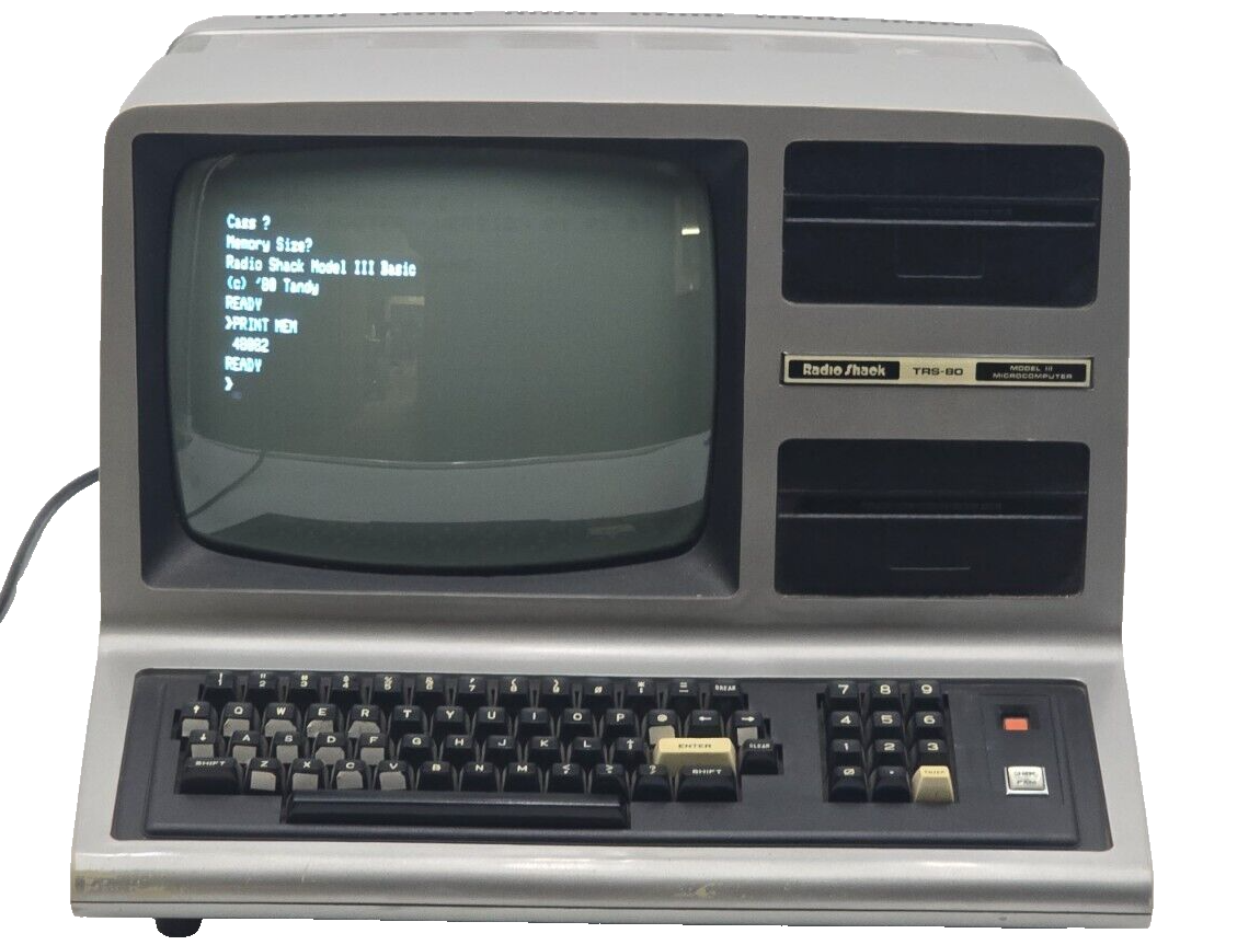 Vintage Radio Shack TRS-80 model 3 Basic fully functional - OregonRecycles.com